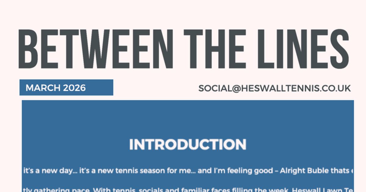 HLTC Newsletter - March 2026